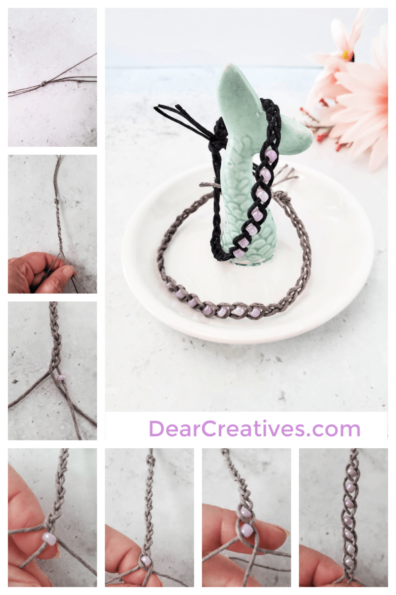 DIY Bracelet With Beads - Hemp Wish Bracelet Dear Creatives