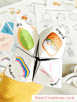 Printable Easter Cootie Catcher + Instructions Dear Creatives