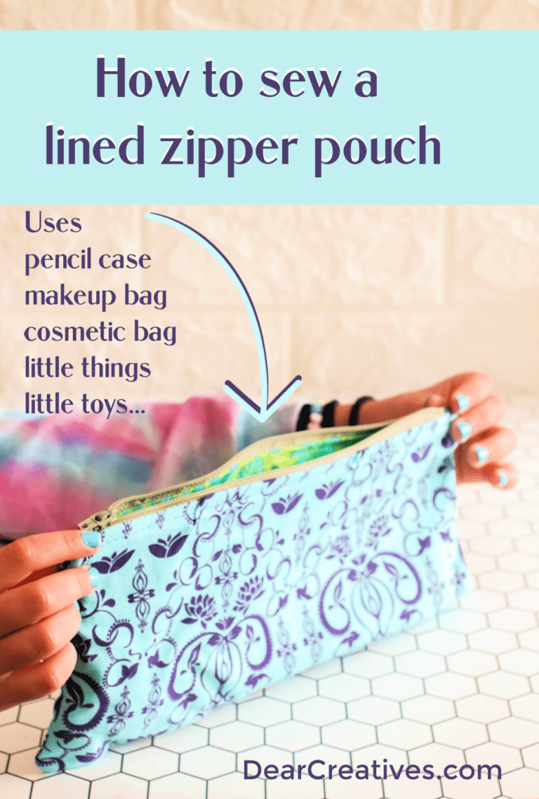 Zipper Pouch Tutorial DIYs Dear Creatives