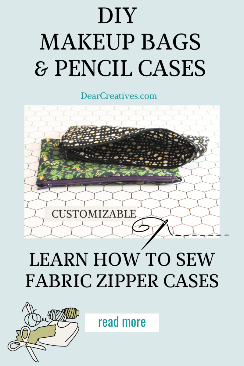Zipper Pouch Tutorial DIYs Dear Creatives