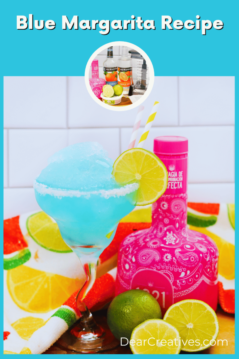 Blue Margarita Recipe - Frozen Blue Margarita Dear Creatives
