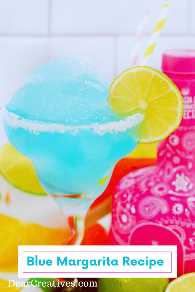 Blue Margarita Recipe - Frozen Blue Margarita Dear Creatives