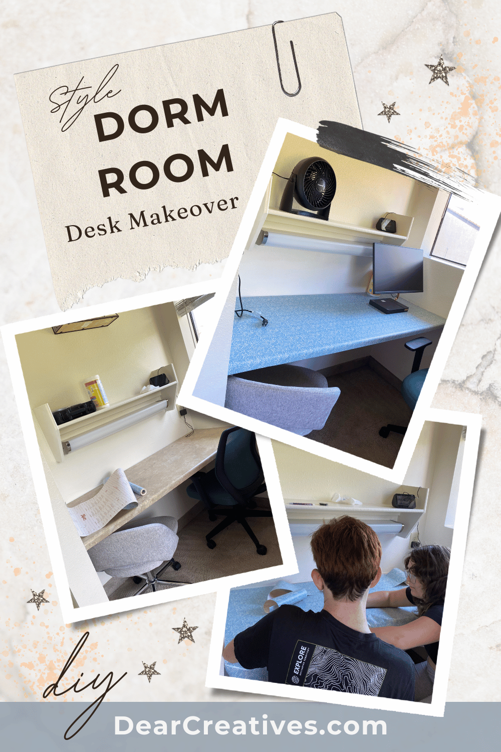 DIY Desk Makeover with Contact Paper Works Like Magic! Dear Creatives