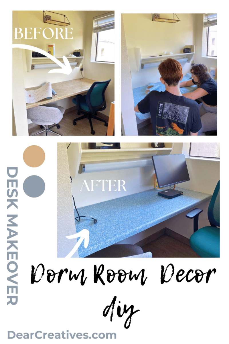 DIY Desk Makeover with Contact Paper Works Like Magic! Dear Creatives