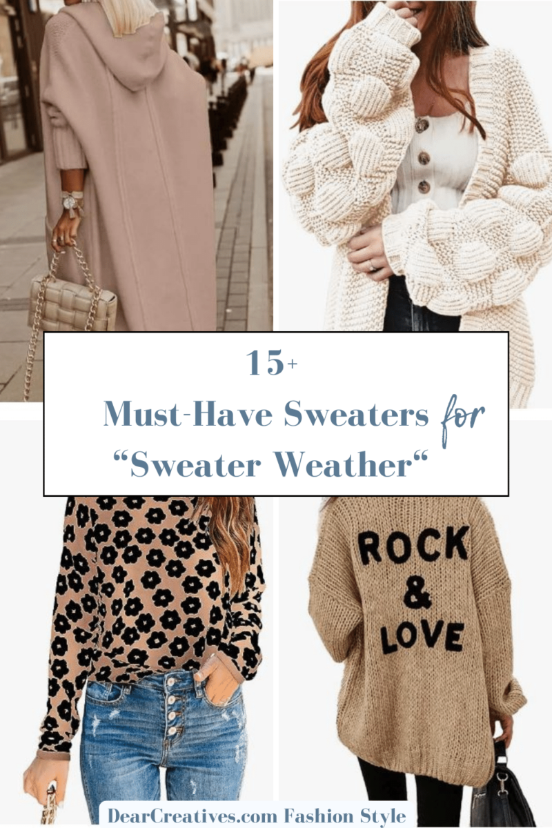 Must-Have Women's Sweaters: 15+ Styles For Sweater Weather! Dear Creatives