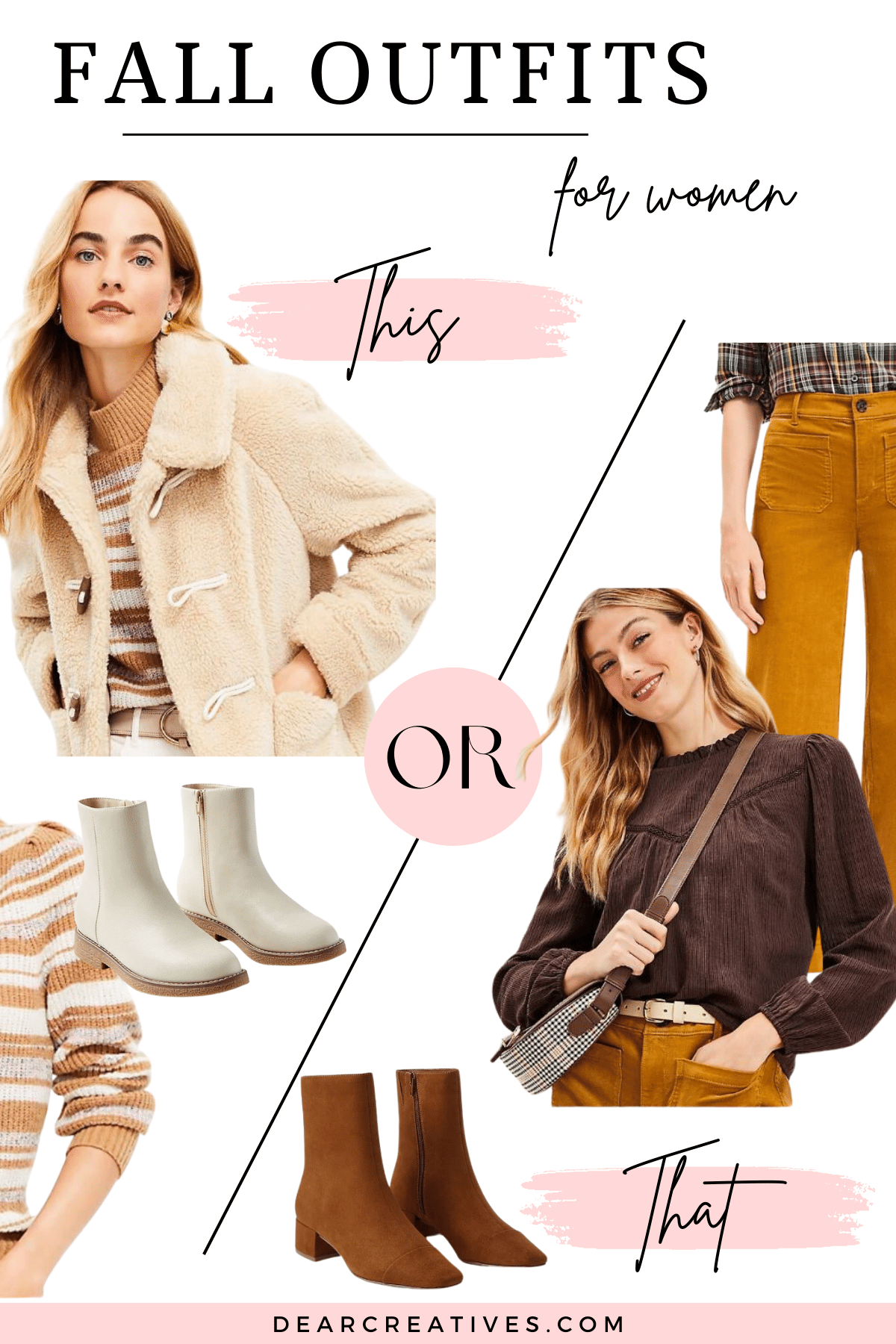 Fall Outfits For Women - This Or That Outfits Dear Creatives