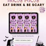 Free Printable Bookmarks "Spooky & Cute": Free Halloween Printable ...