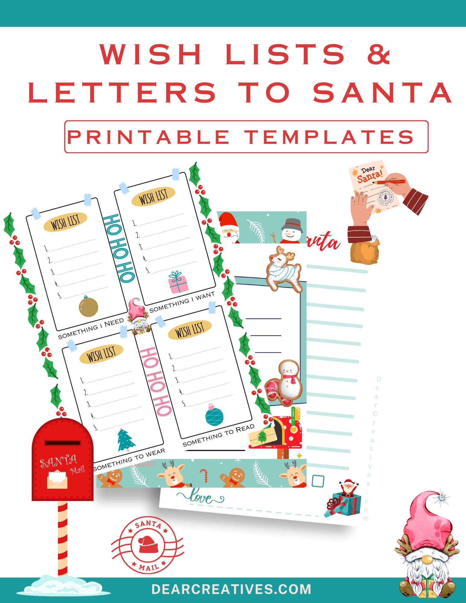 Christmas Wish List - Printables and Templates Dear Creatives