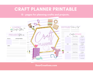 Craft Planner Printable - Dear Creatives
