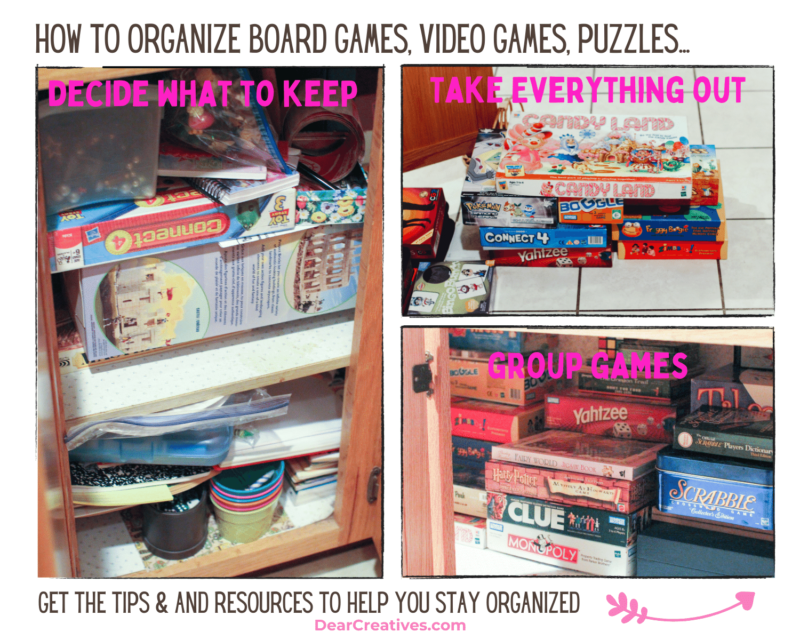 How To Organize Board Games and Video Games Dear Creatives