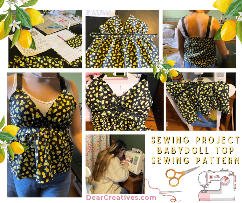 Baby Doll Tank Top Sewing Pattern + Easy DIY Tutorial Dear Creatives
