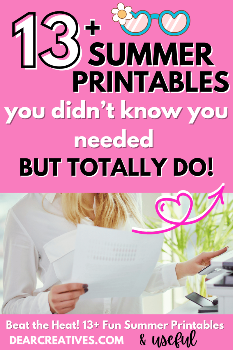 Free Printables Monthly Freebies To Print & Enjoy! Dear Creatives