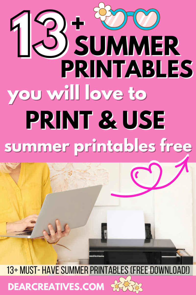 Summer Printables - Dear Creatives