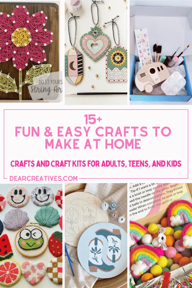 Crafts To Make At Home: 15 Fun And Easy Hobbies & Crafts! Dear Creatives