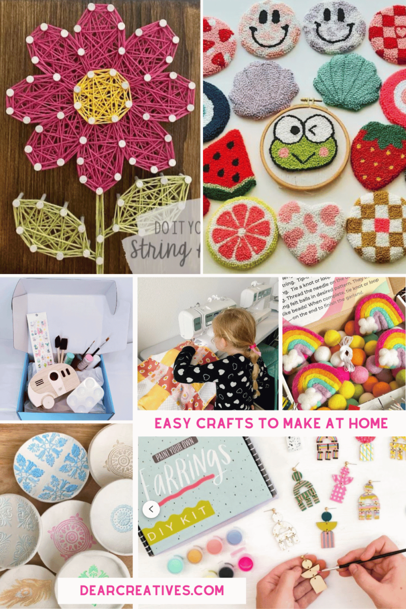 Crafts To Make At Home: 15 Fun And Easy Hobbies & Crafts! Dear Creatives