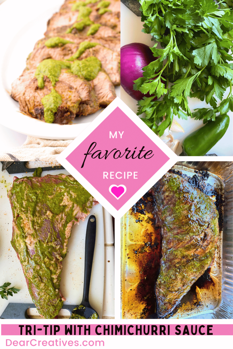 Tri Tip With Chimichurri Sauce Perfect Every Time Dear Creatives