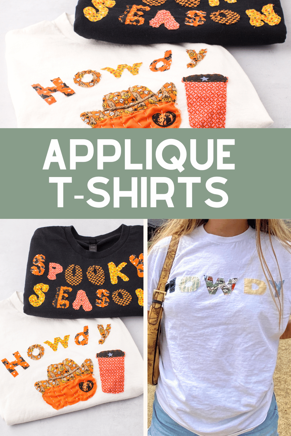 Applique Shirts - Hand Stitch Shirts DIY Craft Dear Creatives