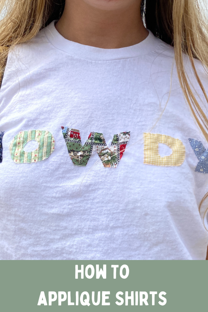 Applique Shirts - Hand Stitch Shirts DIY Craft Dear Creatives