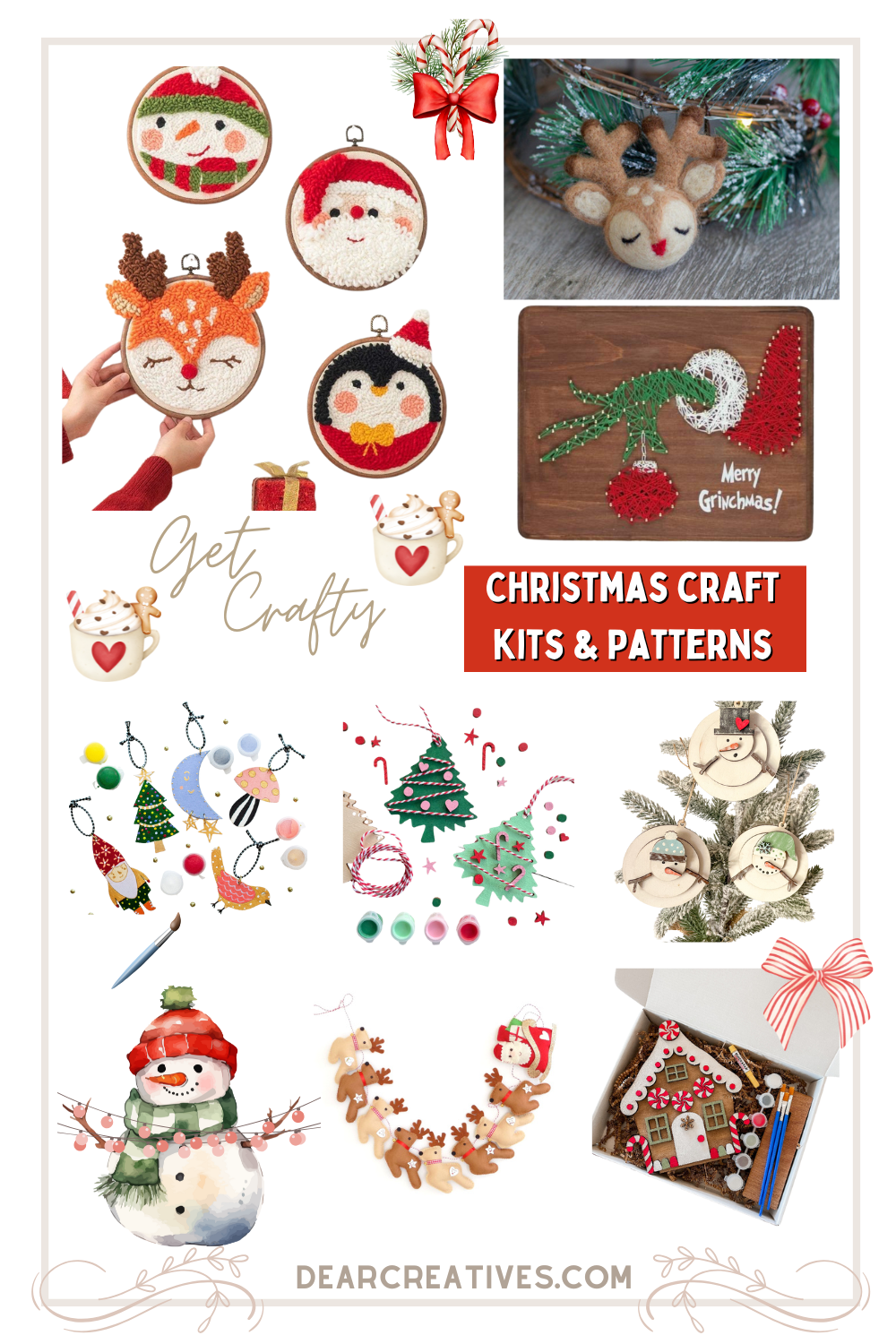 20+ Christmas Craft Kits & Patterns To Make Dear Creatives