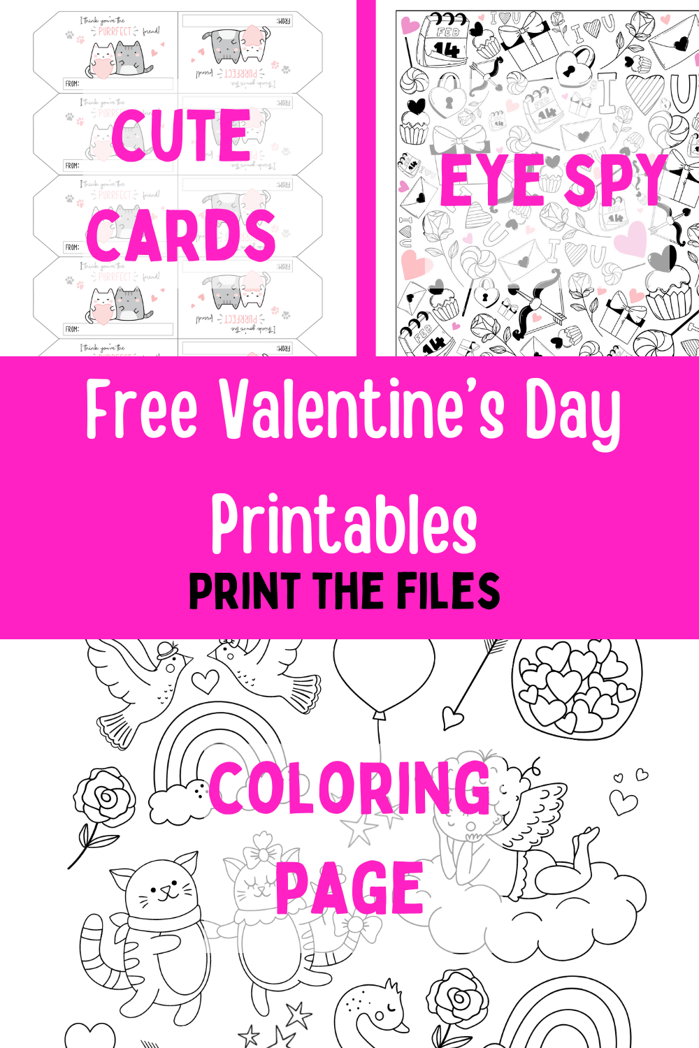 Cute Valentine's Day Card Printable Or Valentine Gift Tags Dear Creatives