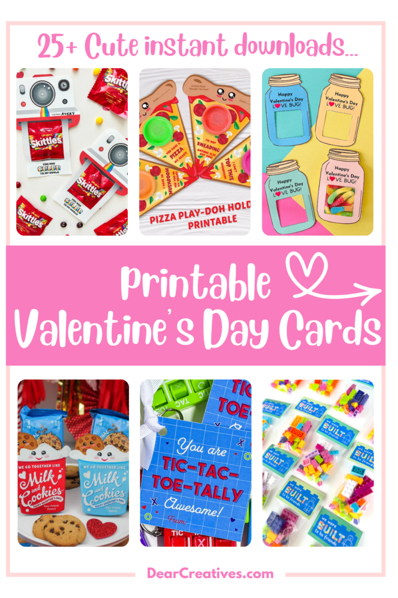 25+ Printable Valentine's Day Cards Dear Creatives