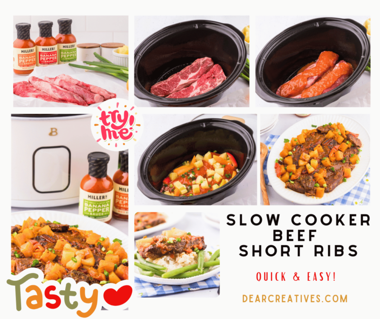 Slow Cooker Beef Short Ribs Recipe (Oven or Grill) Dear Creatives