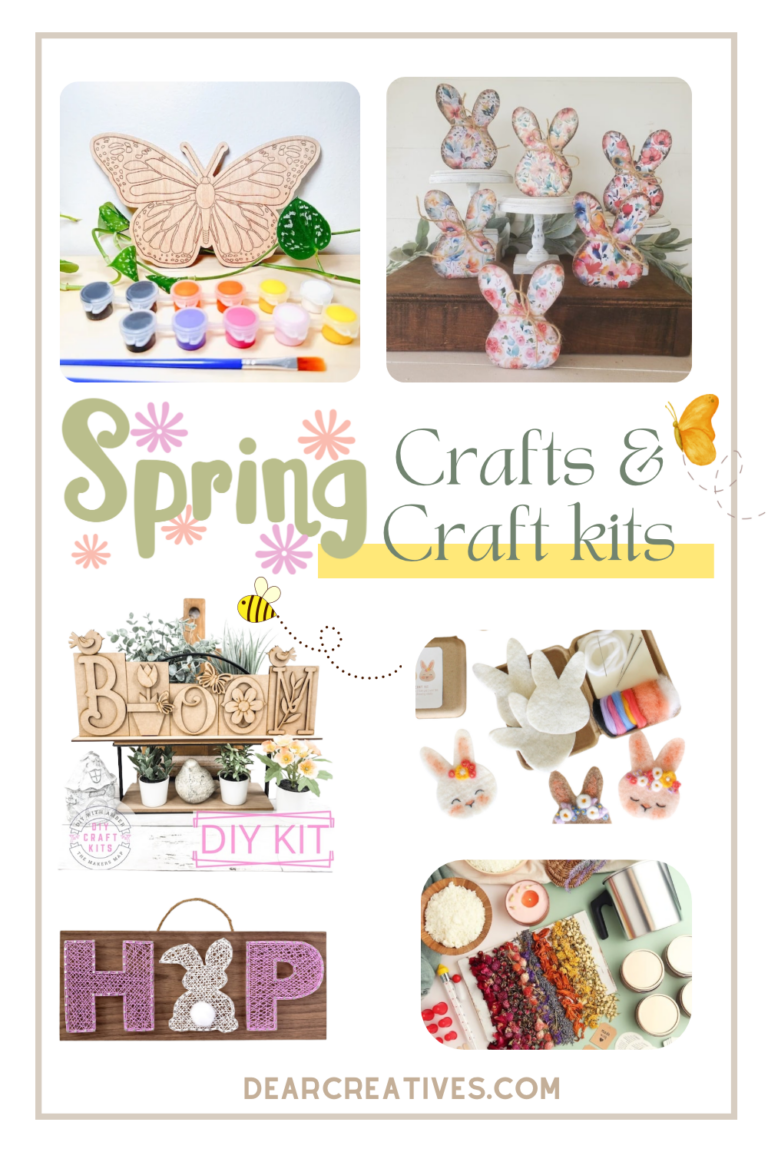 Spring Craft Kits (10+) + Spring & Easter Crafts To Make! Dear Creatives