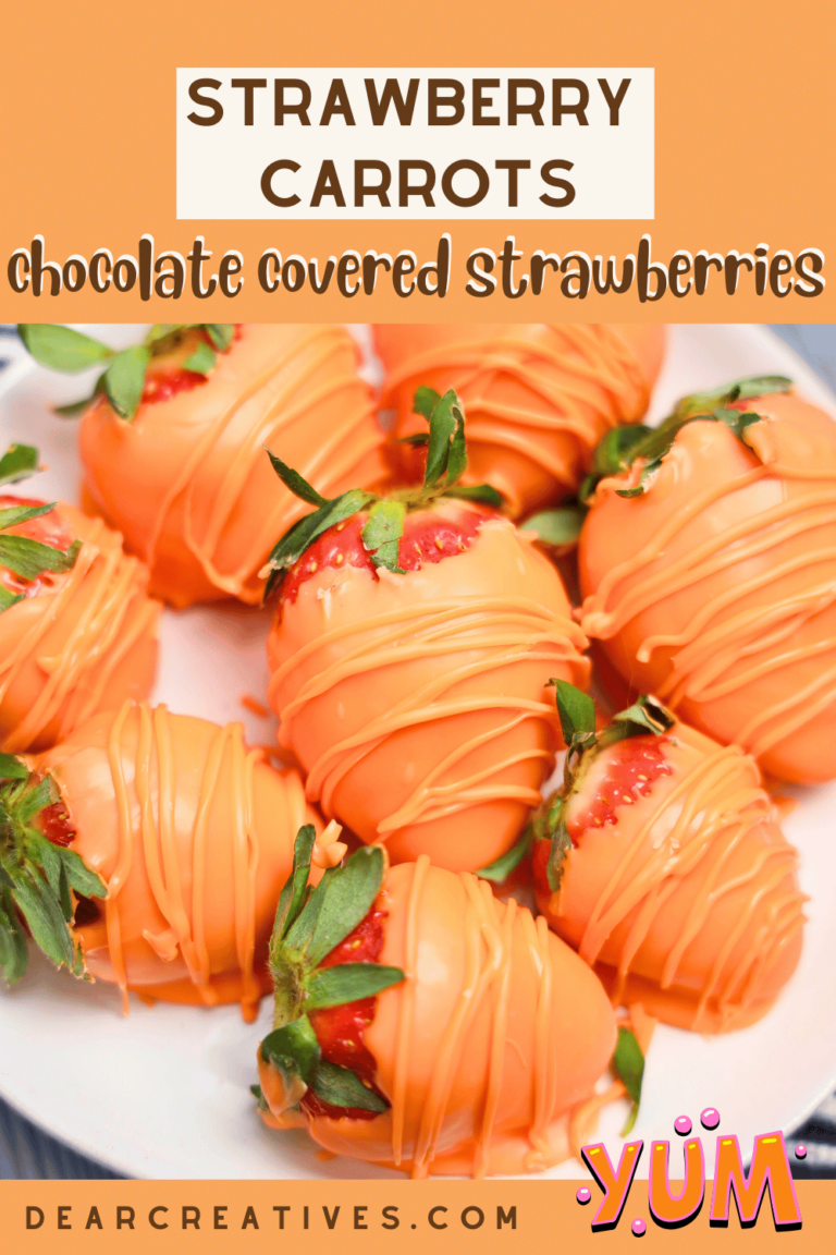 Chocolate Covered Strawberry Carrots (Easy Easter Dessert) Dear Creatives