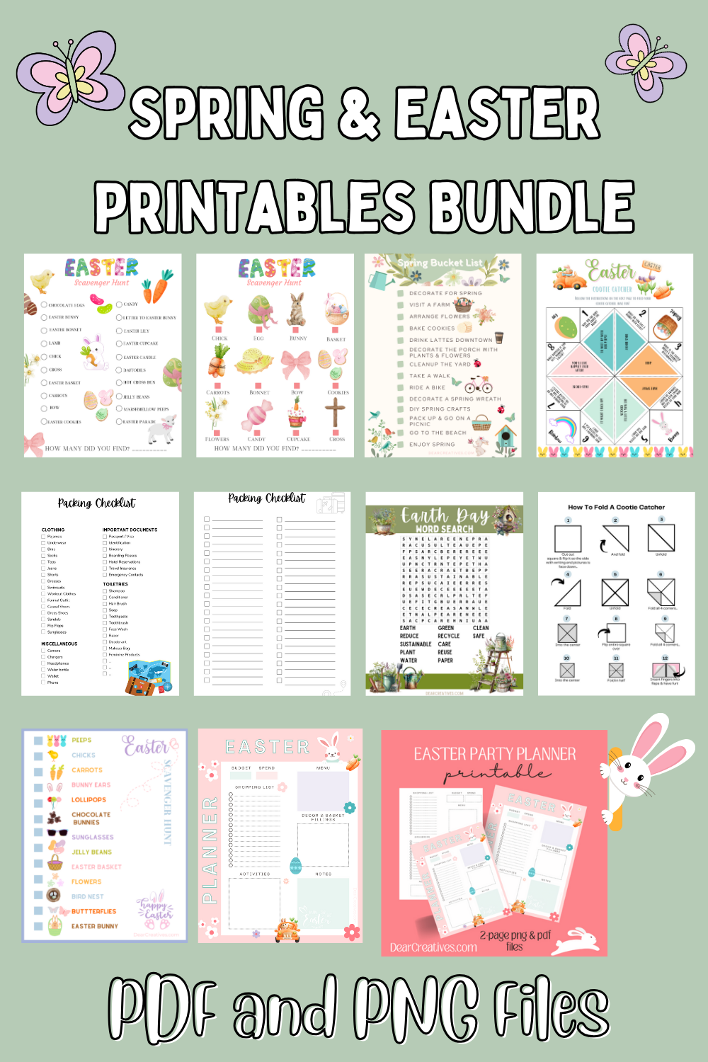 Easter Scavenger Hunt Printable: BOGO Deal & Spring Bundle! Dear Creatives