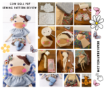 Cow Doll Sewing Pattern Review Adorable Etsy Patterns Dear Creatives