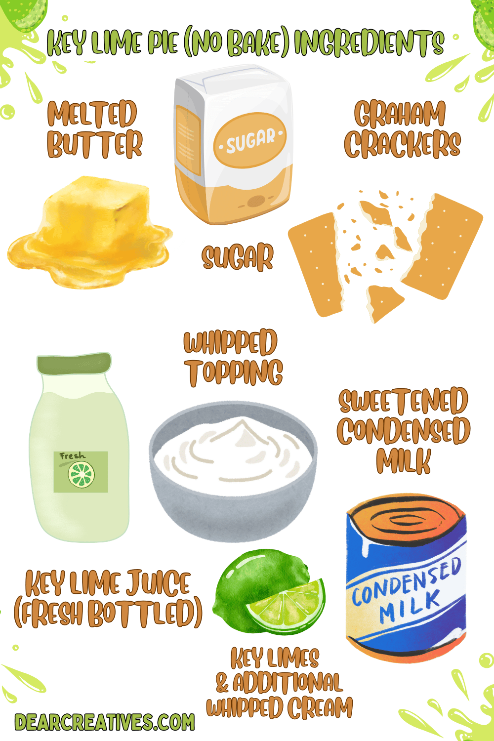 Key Lime Pie Recipe (No-Bake) & Creamy! Dear Creatives